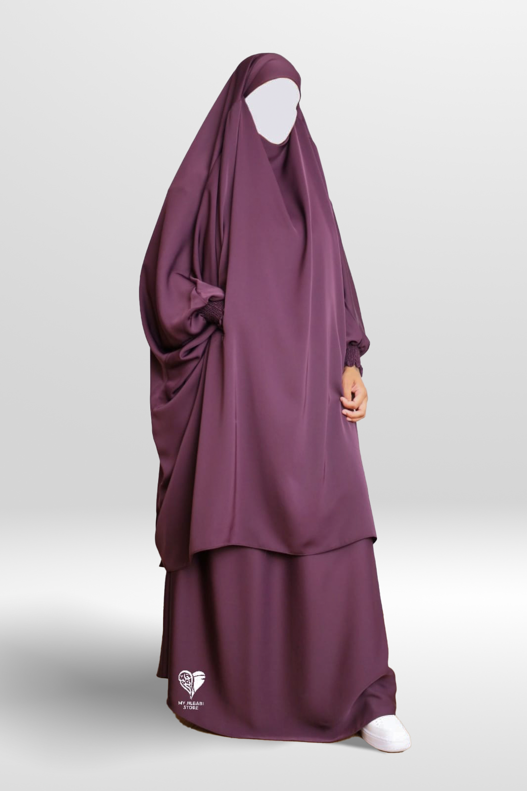 Pinky Mocha Jilbab | Exclusive Designs | My Jilbabi store