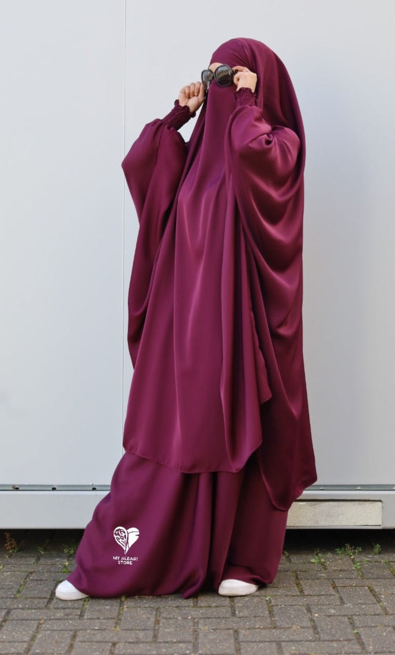 Pinky Mocha Jilbab | Exclusive Designs | My Jilbabi store